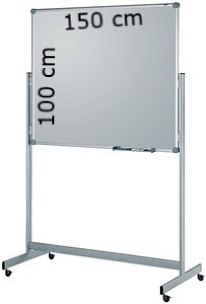 Tableau velleda Blanc Magnétique Mobile 150 cm x 100 cm - Maul