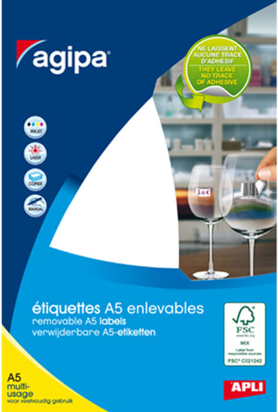 agipa Etiquette bijouterie, 45 x 8 mm, format A5 - Achat/Vente AGIPA ...