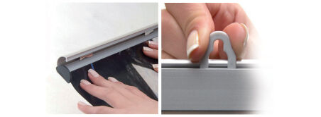FRANKEN Profilé clipsable pour affiche, aluminium, argent - Achat/Vente ...