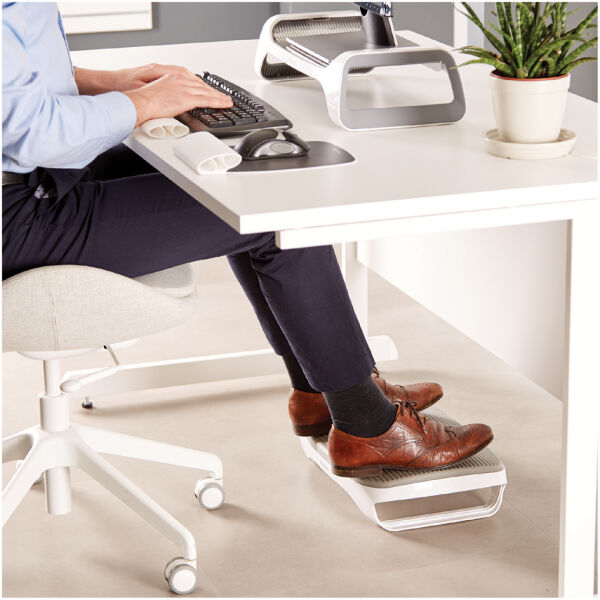 Fellowes Repose-pieds I-Spire, blanc/gris - Achat/Vente FELLOWES 5366171