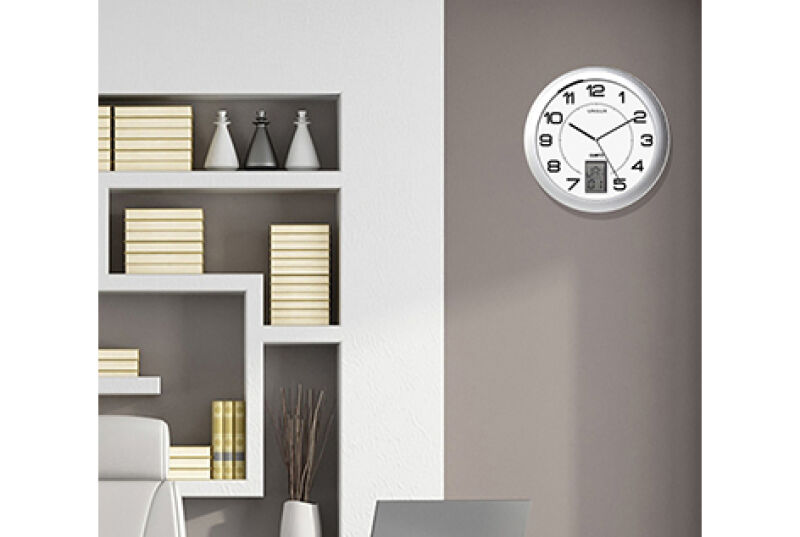 UNiLUX Horloge murale à quartz 'INSTINCT', argent - Achat/Vente UNILUX ...