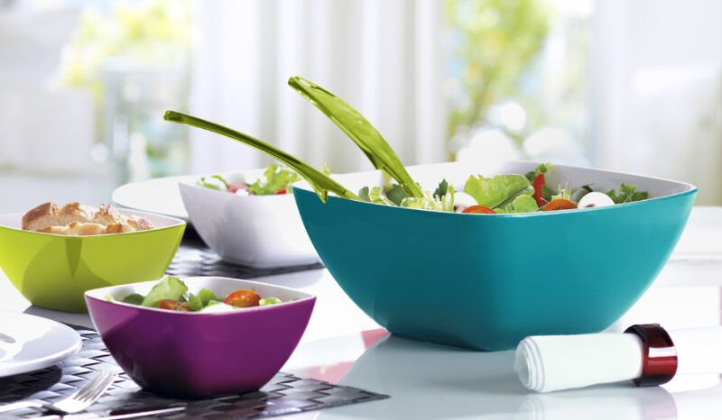 emsa Kit pour Salade 'VIENNA', 6 pièces, plastique, vert - Achat/Vente ...