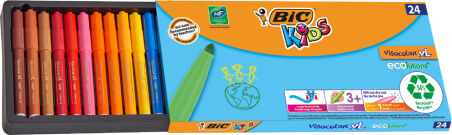 BIC KIDS Feutre Visacolor XL ecolutions,étui en carton de 24 - Achat ...