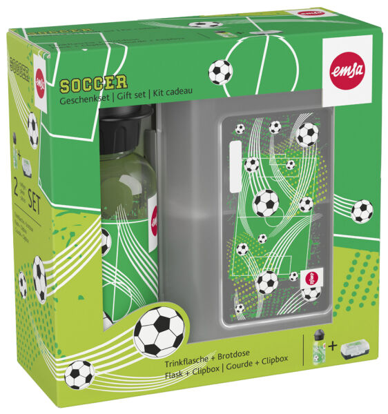 emsa KIDS Kit gourde + boîte à goûter, motif: foot - Achat/Vente EMSA ...