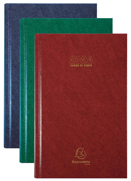 EXACOMPTA Agenda Carré Euro/Cents, 2024, 135 x 210 mm, noir - Achat ...